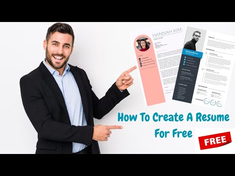 How To Create a Resume For Free..