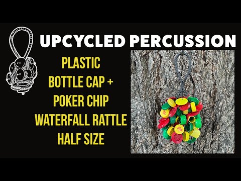 Upcycled Percussion - Plastic Bottle Cap & Poker Chip Rattle | Reverb