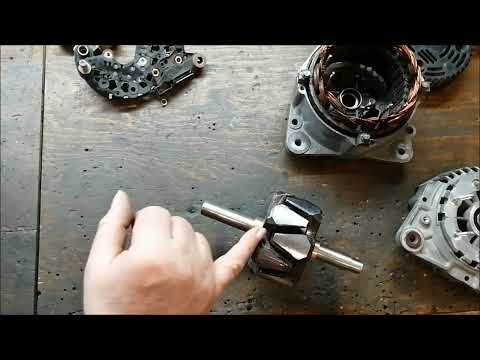 Auto Lichtmaschine als Generator bauen Magnetischer-Kurzschluss Windgenerator