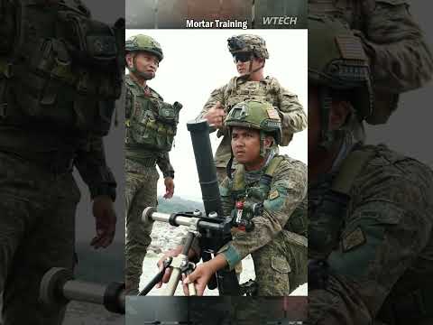 Mortar Training by Philippine and U.S. soldiers
