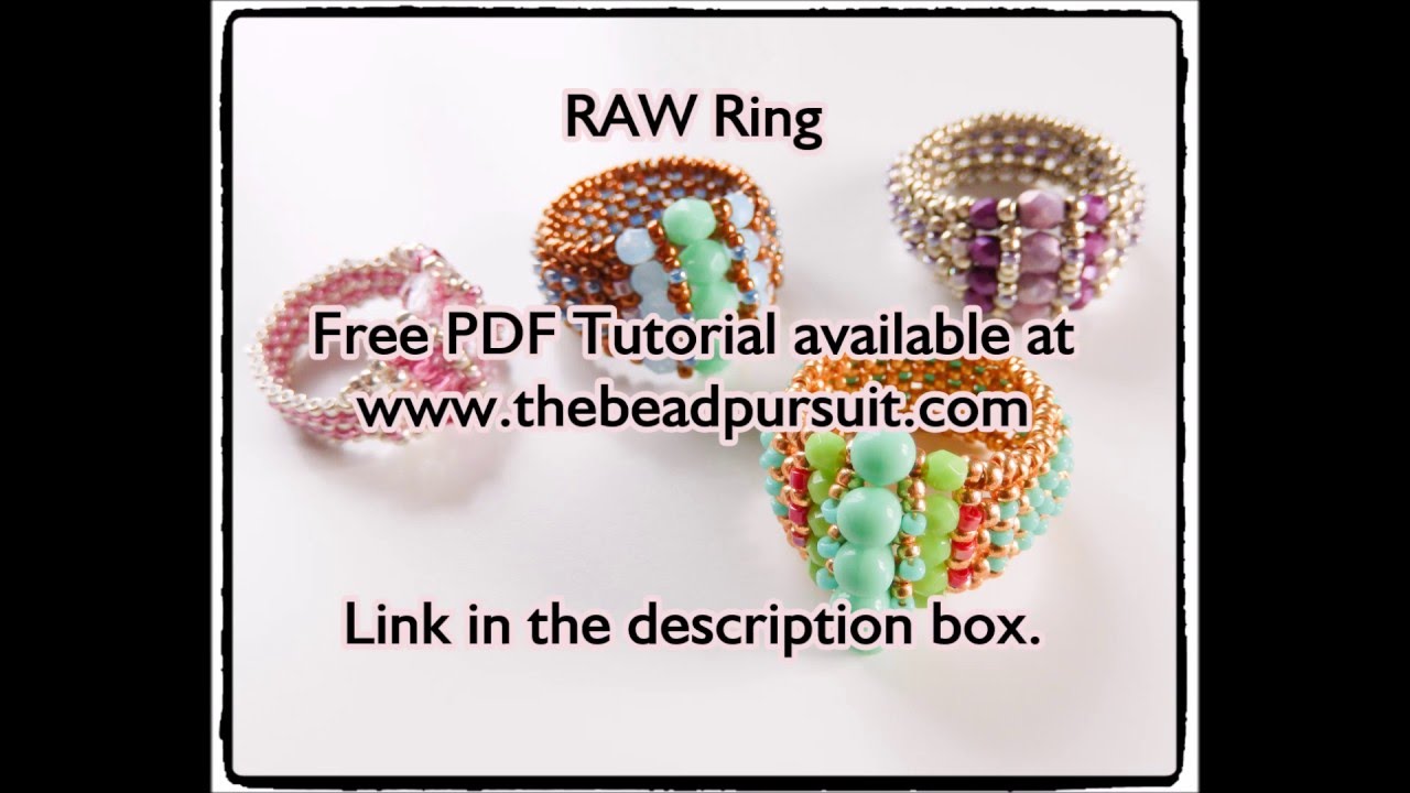 Free Beaded Ring PDF Tutorial