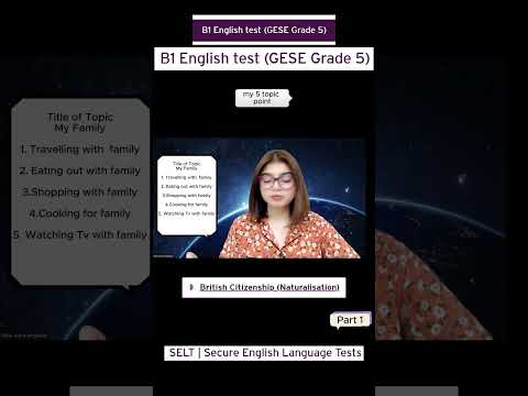 Full Test B1 English test (GESE Grade 5) | SELT British Citizenship| Trinity College London ILR UK