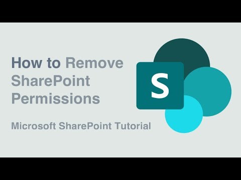 Microsoft SharePoint - How to Remove Permissions in a Hurry