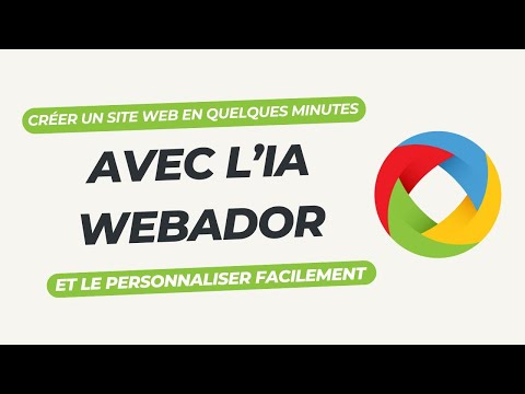 🎥 Créer un site Web avec l’IA Webador
