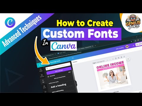 How to Create Custom Fonts in Canva Step by Step Guide | Genius Junkie