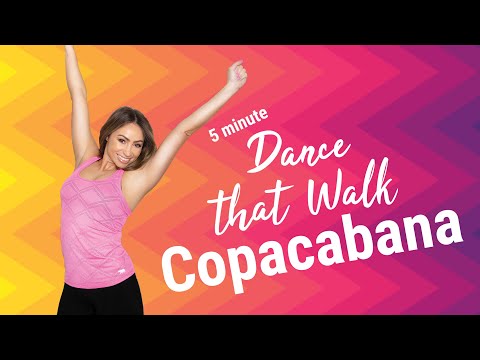 COPACABANA | 5 Minute Dance That Walk Samba Style | 600 steps Beginner Level Walk ππ»
