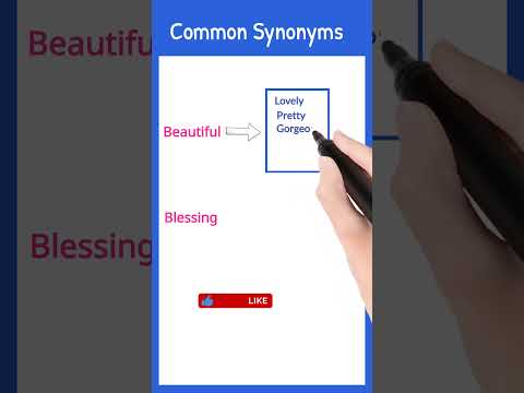 Important Synonyms for all 📚 Beautiful and Blessings Synonyms #blessings #beautiful
