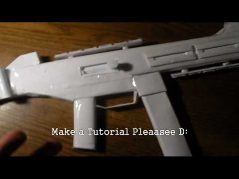 Paper UMP 45 WITH TUTORIAL ***ALL PARTS OUT!!!***