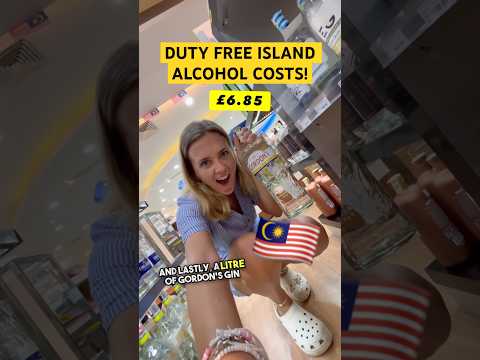 Cost of Alcohol on a Duty Free Island! #dutyfree #langkawi #malaysia #alcohol #travel #budgettravel