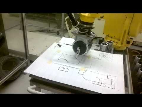 fanuc the robot drawing a complex figure.mp4