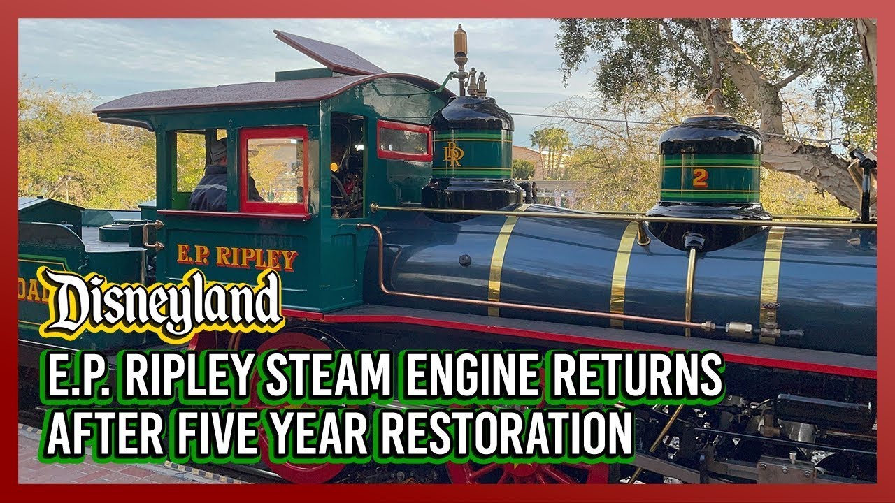 The E.P. Ripley Returns to Service on the Disneyland Railroad