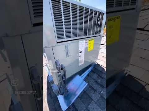HVAC Package Unit with new rooftop stand