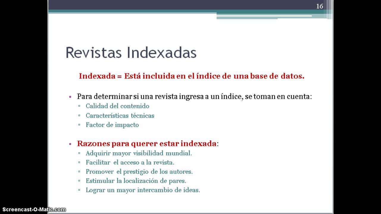 Tipos de revistas científicas