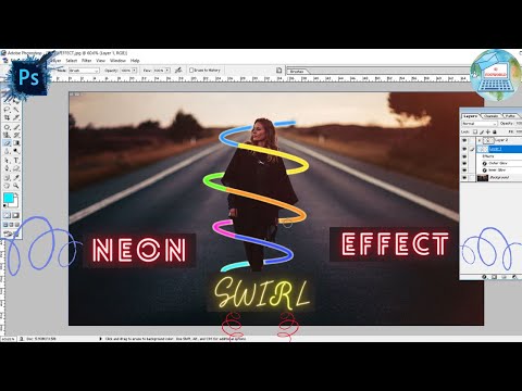 NEON SWIRL EFFECT IN PHOTOSHOP | IN HINDI | FOR BEGINNERS