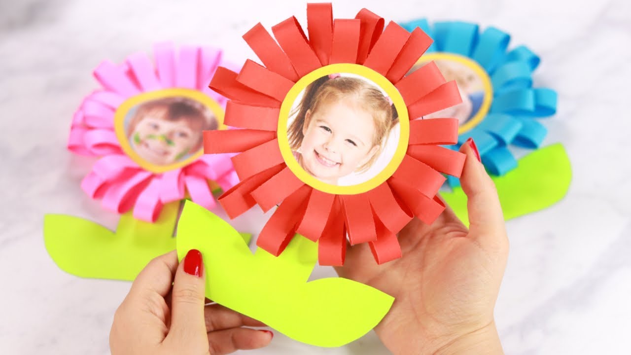 How to Make a Flower Mothers Day Card - Mothers Day Crafts for Kids