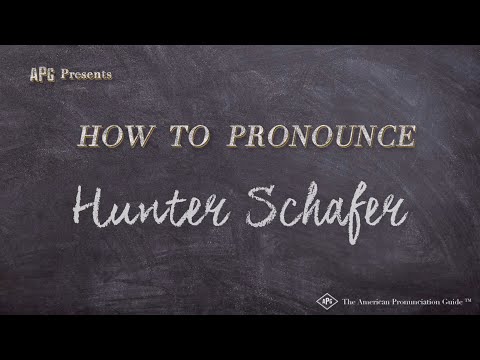 How to Pronounce Hunter Schafer (Real Life Examples!)