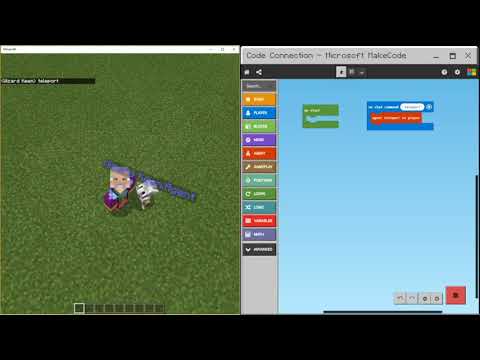 MCPE - Connecting Code Connector to Bedrock Minecraft Win10