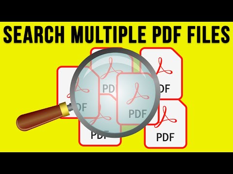 How to Search Multiple PDF Files at the Same Time