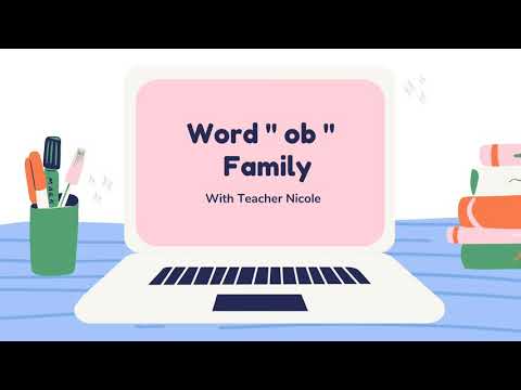 Word Family -ob /Sentences/ #Preschool #Kindergarten