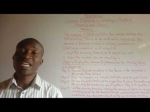 Eduonwheels | Do Maths In Steps | Lesson 2.2g: Numeration - Common Difference - Meaning & Steps