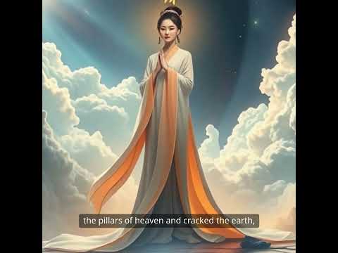 Nüwa. The goddess mother in Chinese mythology. AI Depiction.