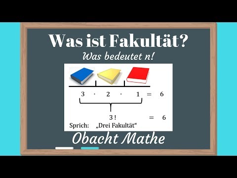 Was ist Fakultät? | Was bedeutet n! | Fakultät schnell und einfach erklärt | ObachtMathe
