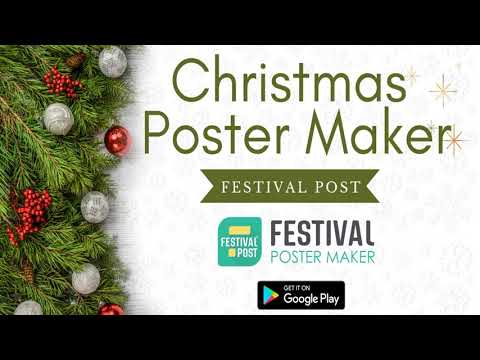 Christmas Poster Maker Online – Christmas Day Flyer Making Design Background 1