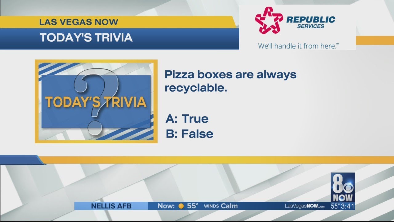 Are pizza boxes always recyclable?