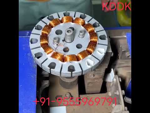 Fan winding machine setup