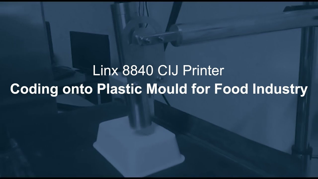Coding onto Plastic Mould for Food Industry  │ Linx 8840 CIJ Printer