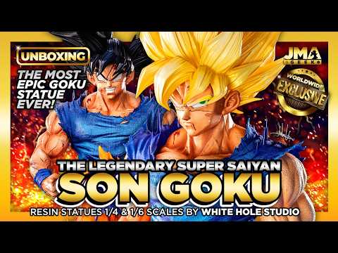 🐉DRAGON BALL Z: GOKU SUPER SAIYAN 1/4 & 1/6 Scales by White Hole | UNBOXING & Cinematic #dragonball