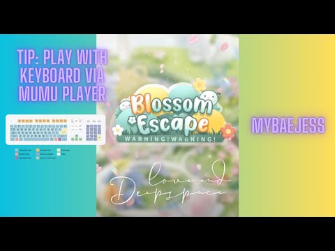 Tip: How to play with keyboard via Mumu Player | Blossom Escape Minigame | Love and Deepspace