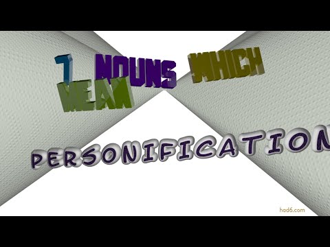 personification - 8 nouns which are synonym of personification (sentence examples)