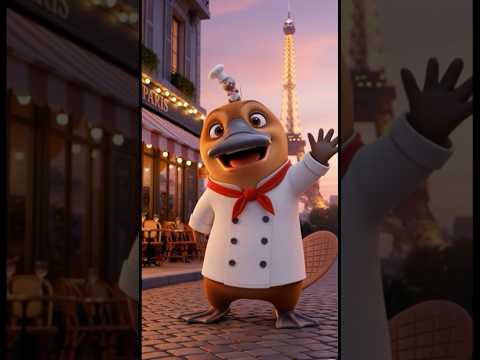 🇫🇷 Cookoring’s French Feast: Ratatouille with a Tiny Chef! 🍷🧀 #3danimation #french #shorts