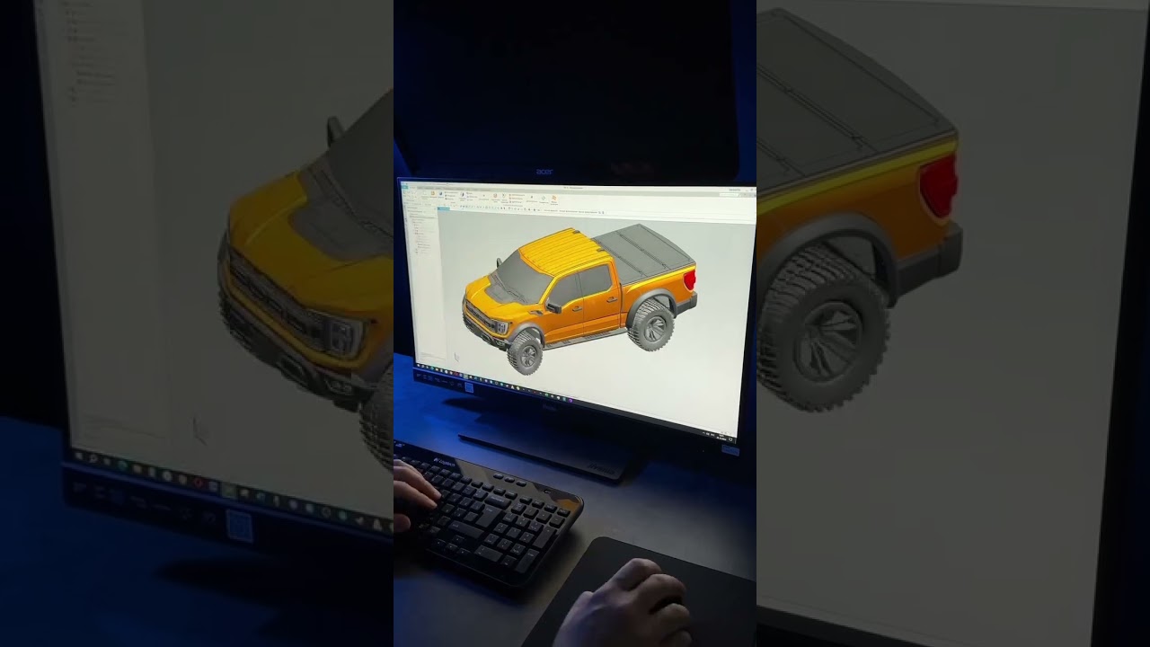 3D printed RC Ford F-150 Raptor. STL files available on @cults3d. Link in my bio✅ Scale 1:10#cults3d