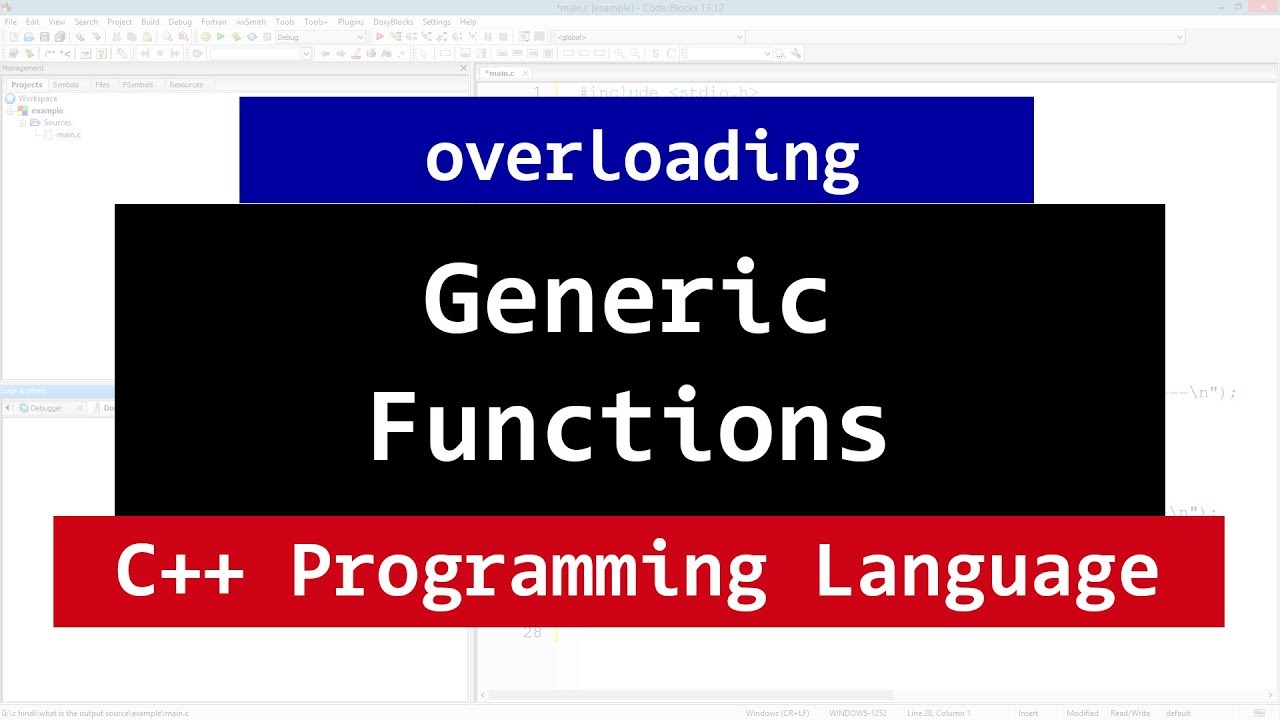 Explicitly Overloading Generic Functions | C++ Video Tutorial