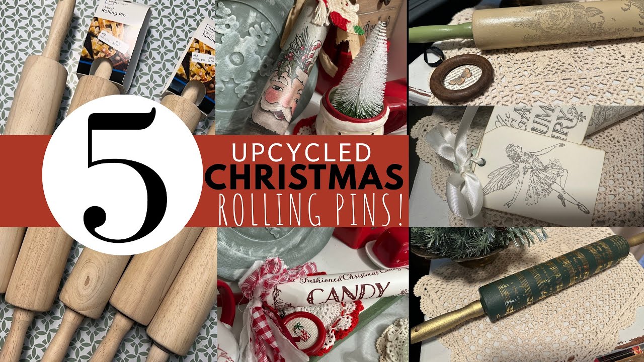 5 Rolling Pin Makeovers You’ll Want to Try — Easy Upcycled Christmas Decor!