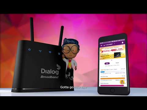 Check your Data usage on your Dialog Home Broadband router through the MyDialog App. | H2VE
