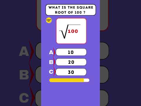 What is the square root of 100 ?