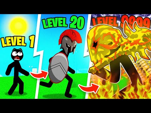 Upgrading NOOB to GOD in STICK WAR!