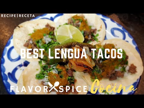 Most Delicious Lengua Tacos In World! Recipe|Receta