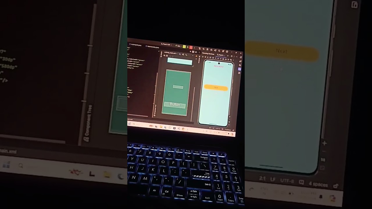 Intent and Bundle Passing Using XML in Android Studio Using JAVA #android #app #coding #java