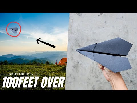 The Best Speed, Distance, and Accuracy Paper Airplane | Dart Ultra | Paper Plane Origami