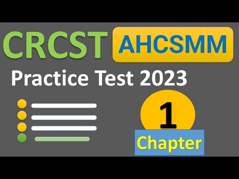 IAHCSMM CRCST Practice Test – Chapter 1 (Certified Registered Central Service Technician)