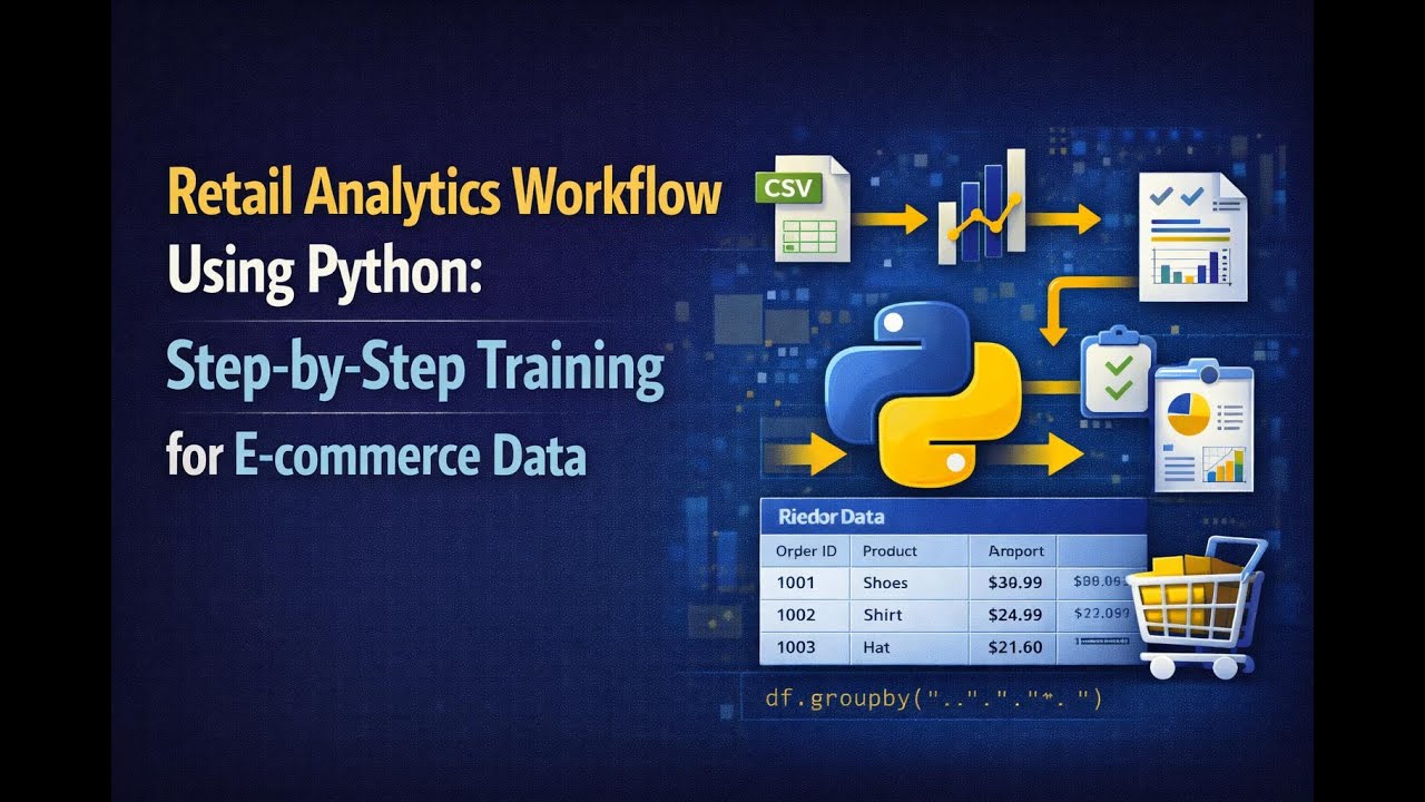 Retail Analytics Workflow Using Python: Step-by-Step Training for E-commerce Data