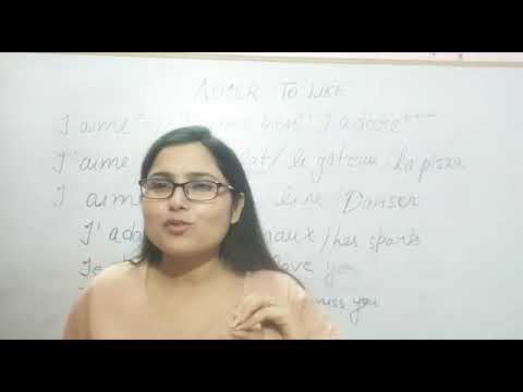 How to say " I like & I love in French"