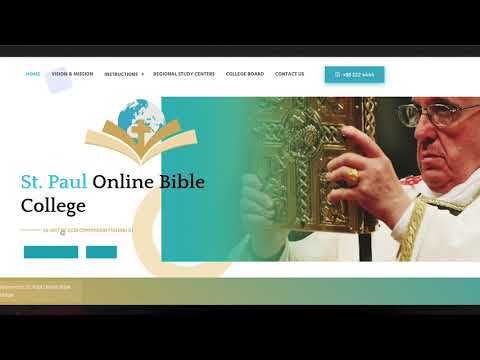 St. Paul Bible College | PROMO | Online Bible College | CCBI | India