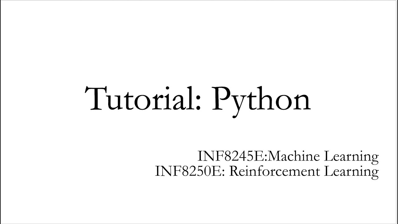 [Fall-2022] Tutorial: Python