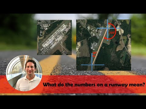 What do the numbers on a runway mean?