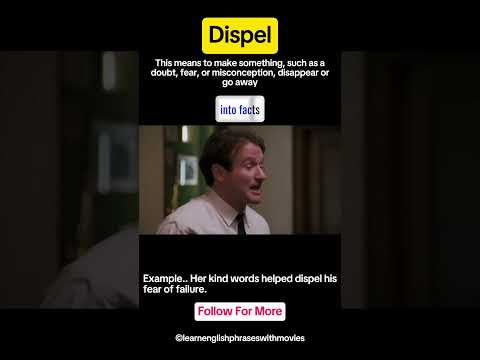 What Does ‘Dispel’ Mean? | Definition, Examples, and Usage #AdvancedVocabulary #EnglishVocabulary